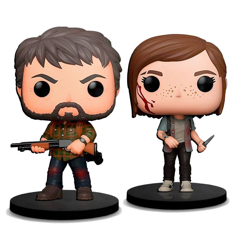 Kit 2 Totem Médio Funko Joel Ellie The Last of Us 14cm +Base | Shopee Brasil