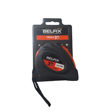 Trena 3 m x 16 mm Emborrachada Obra Marceneiro BelFix | Shopee Brasil