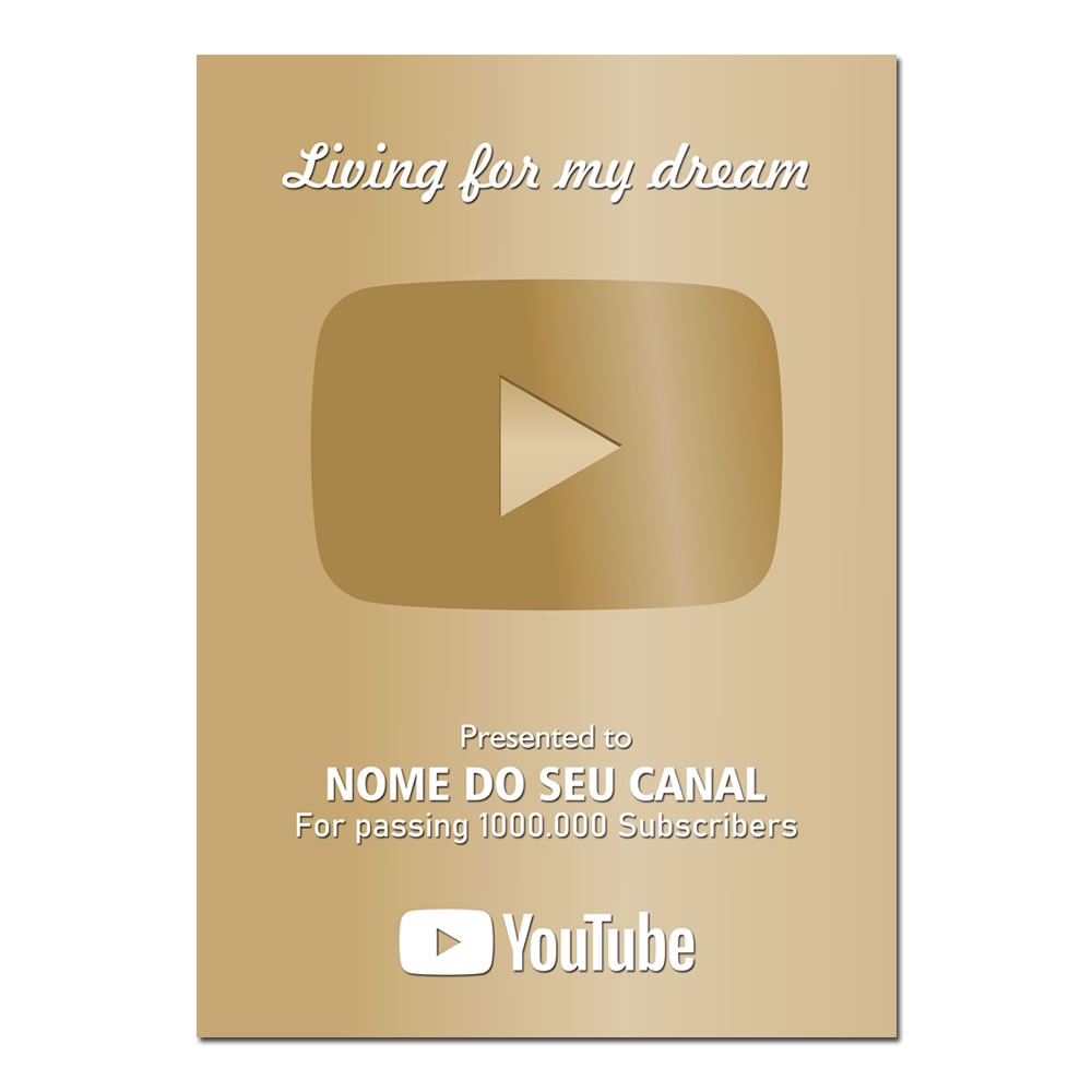 Comprei A Placa De 1 000 Inscritos Pra Um Dos Meus Canais Mo☮️