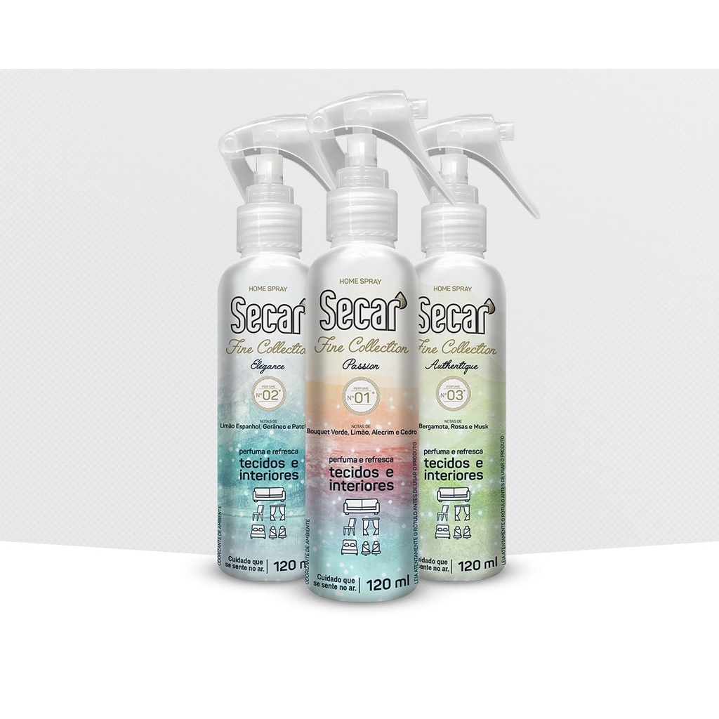 Home Spray Secar Fine Collection 120ml ou 240ml | Shopee Brasil