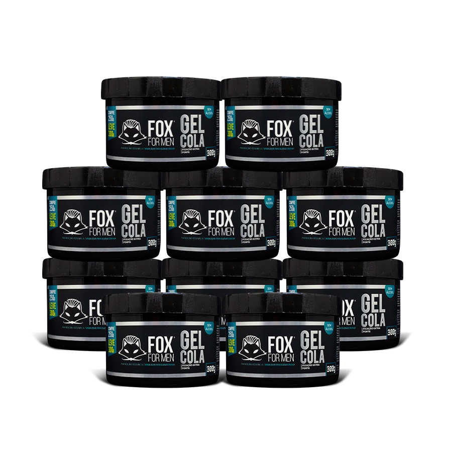 Gel Cola 300g - Fox For Men - 10 UNIDADES | Shopee Brasil
