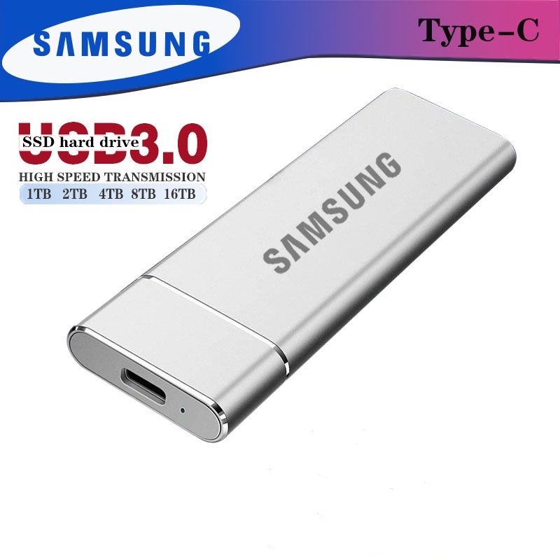 Mini SSD 500G/1T/2T/4T/8T/16T Interface USB3.1 C De Grande Capacidade Disco Rígido Portátil De ...
