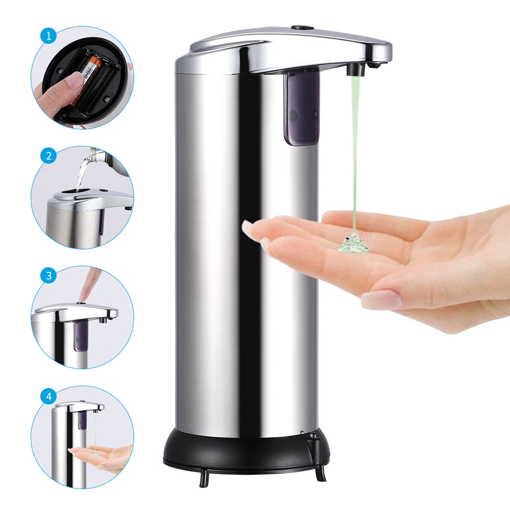 Dispenser e Saboneteira Automatica Porta Sabao Antiodor Sabonete ...