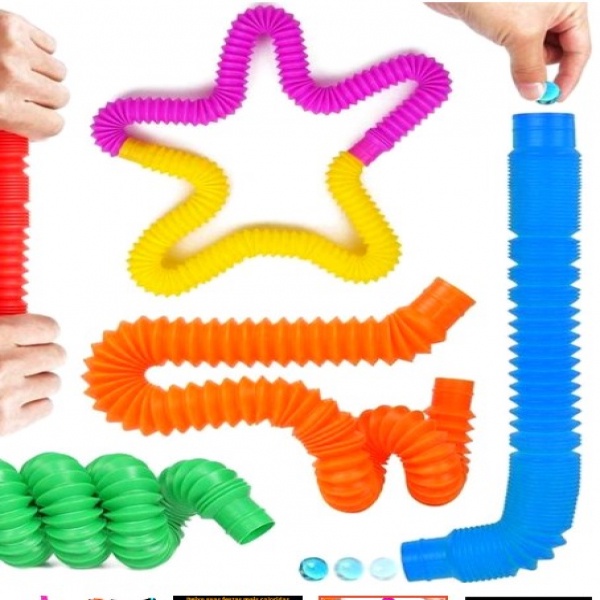 Pop It Tube Anti Ansiedade anti-stress Cano Brinquedo Sensorial Fidget ...